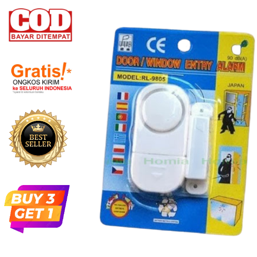 Alarm Pintu Dan Jendela Rumah - Alarem Tanpa Kabel - Pengaman Rumah ...