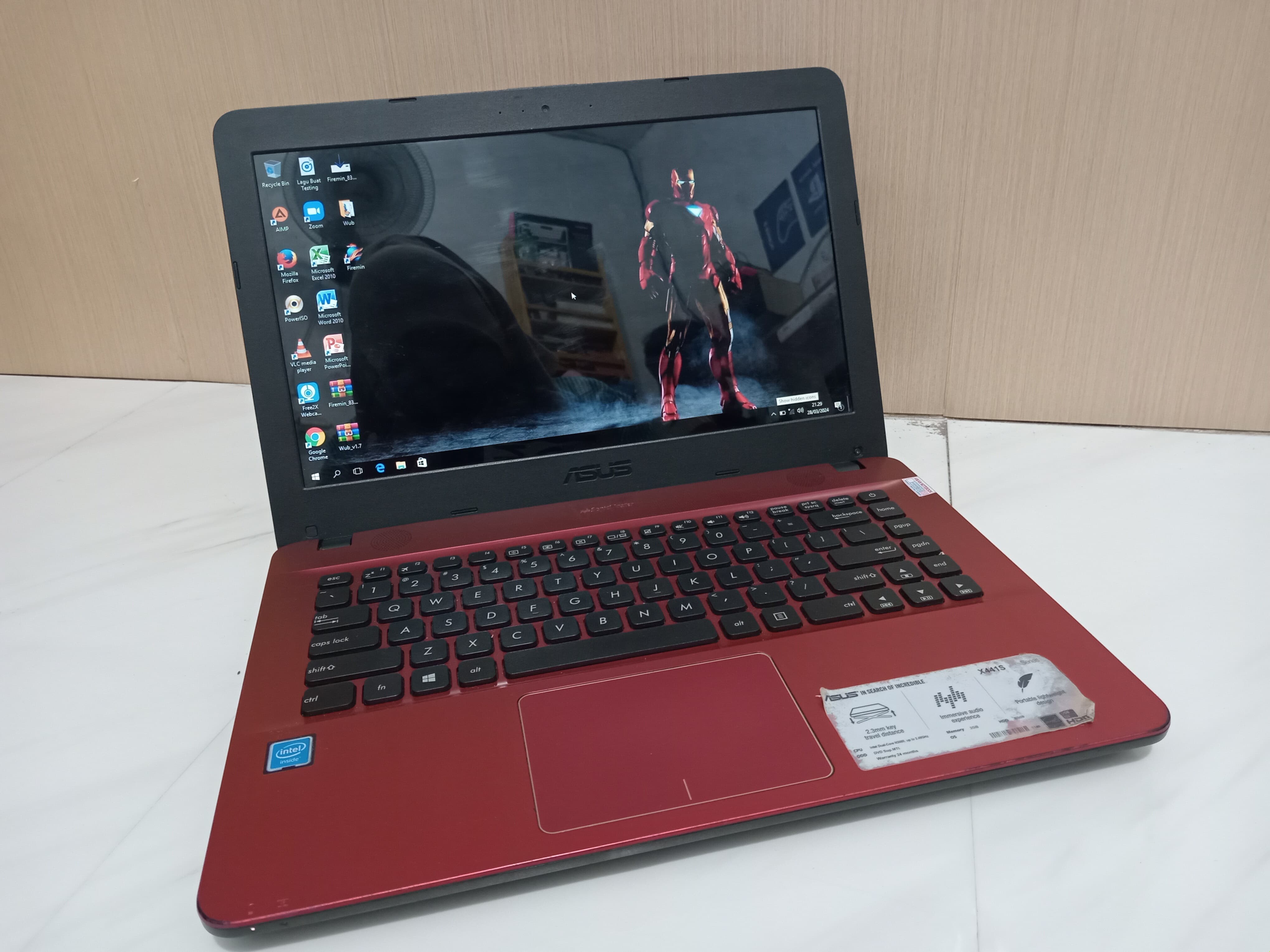 Laptop Asus X441S Ram 2gb hdd 500gb processor intel celeron N3060 NO ...