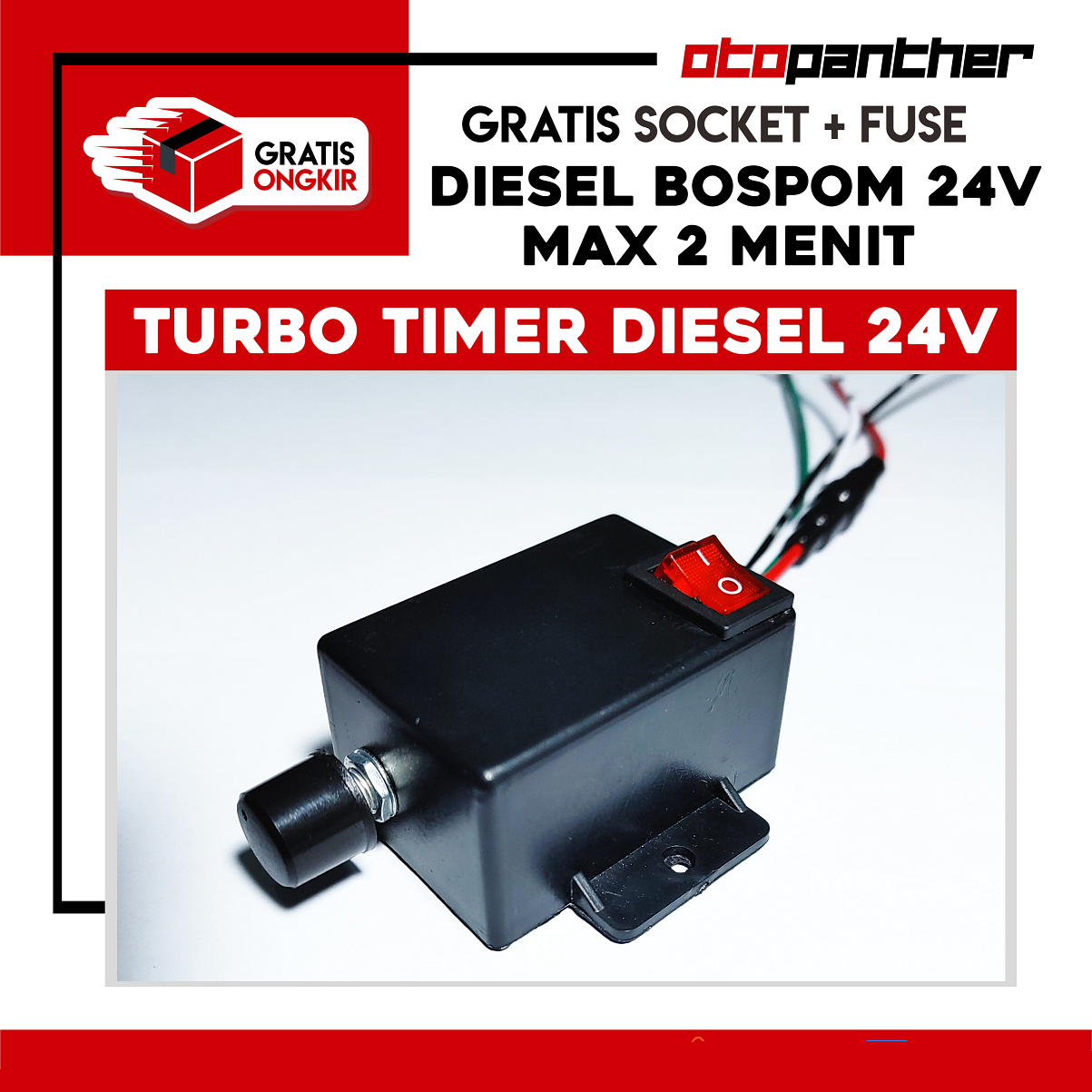 Turbo Timer 24V Truk Bus Mobil Diesel Konvensional Bospom | Lazada ...