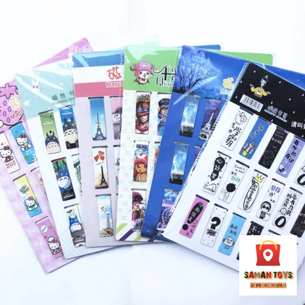 Pembatas Halaman Buku Magnet 1 Lembar Isi 20 Pcs Pembatas Halaman ...