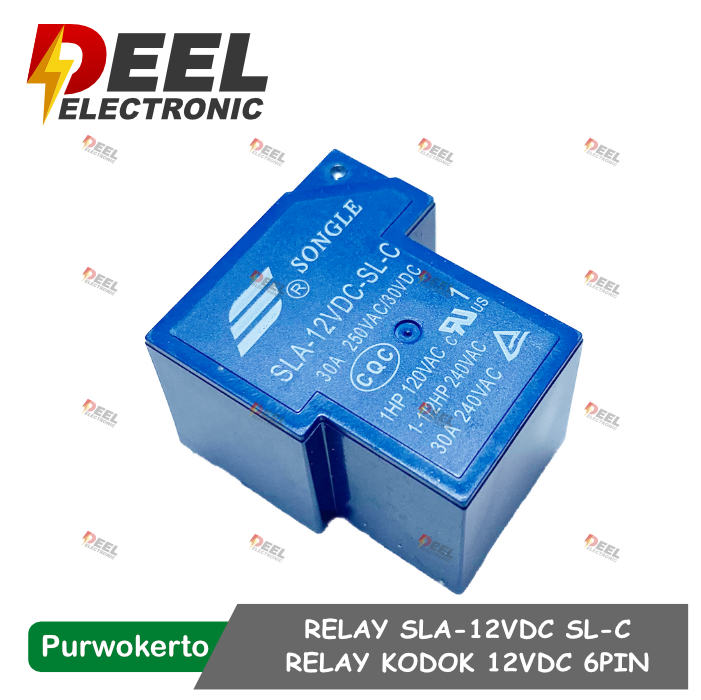 RELAY SLA-12VDC-SL-C RELAY KODOK 12VDC 6 PIN 30A 250VAC/30VDC | Lazada ...