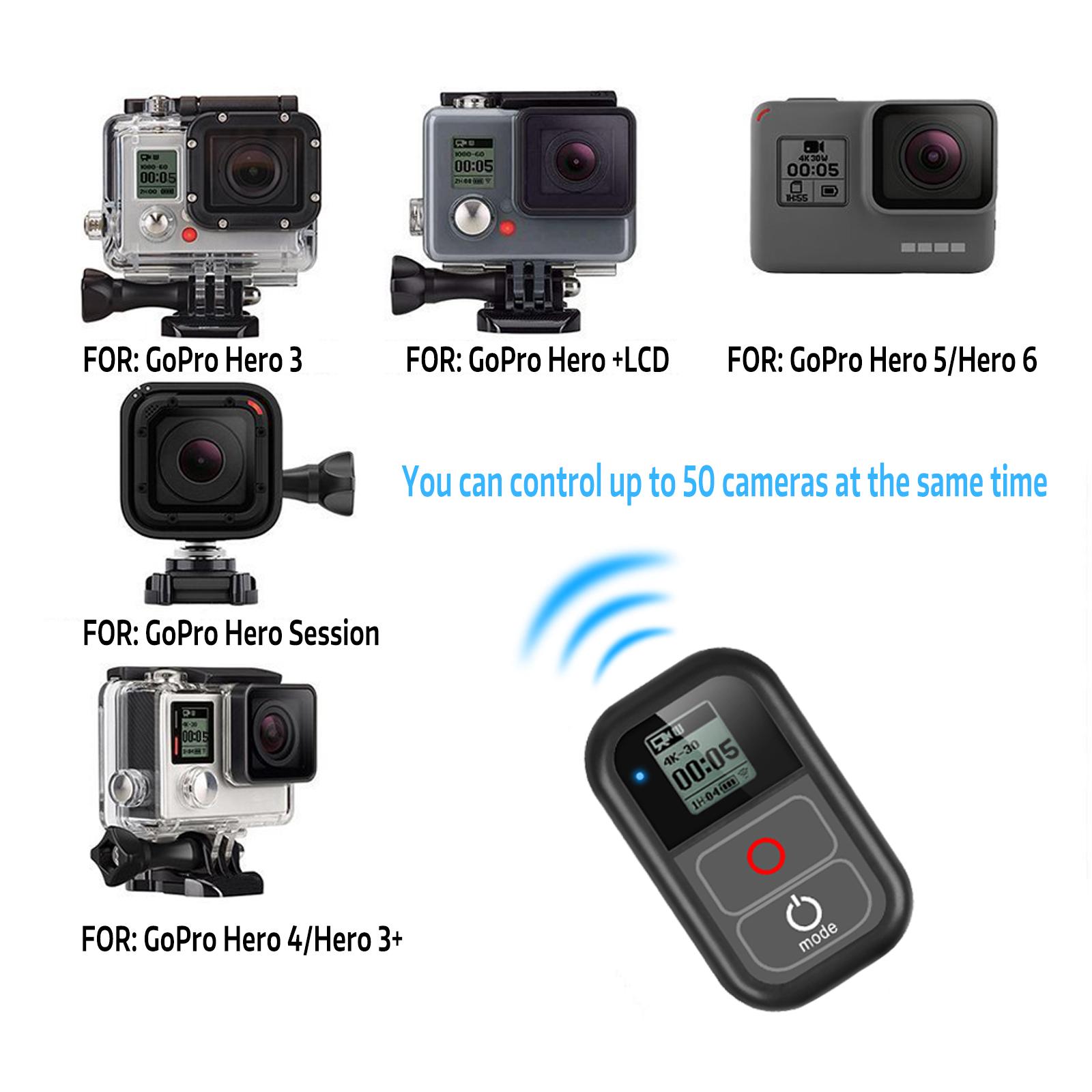 SHOOT สำหรับ GoPro WiFi รีโมทคอนโทรลสายชาร์จแบตเตอรี่สายรัดข้อมือกันน้ำ ...