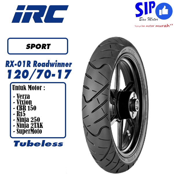 Ban motor sport tubeless IRC RX-01 120 70 ring 17 Road Winner RX 01 ...