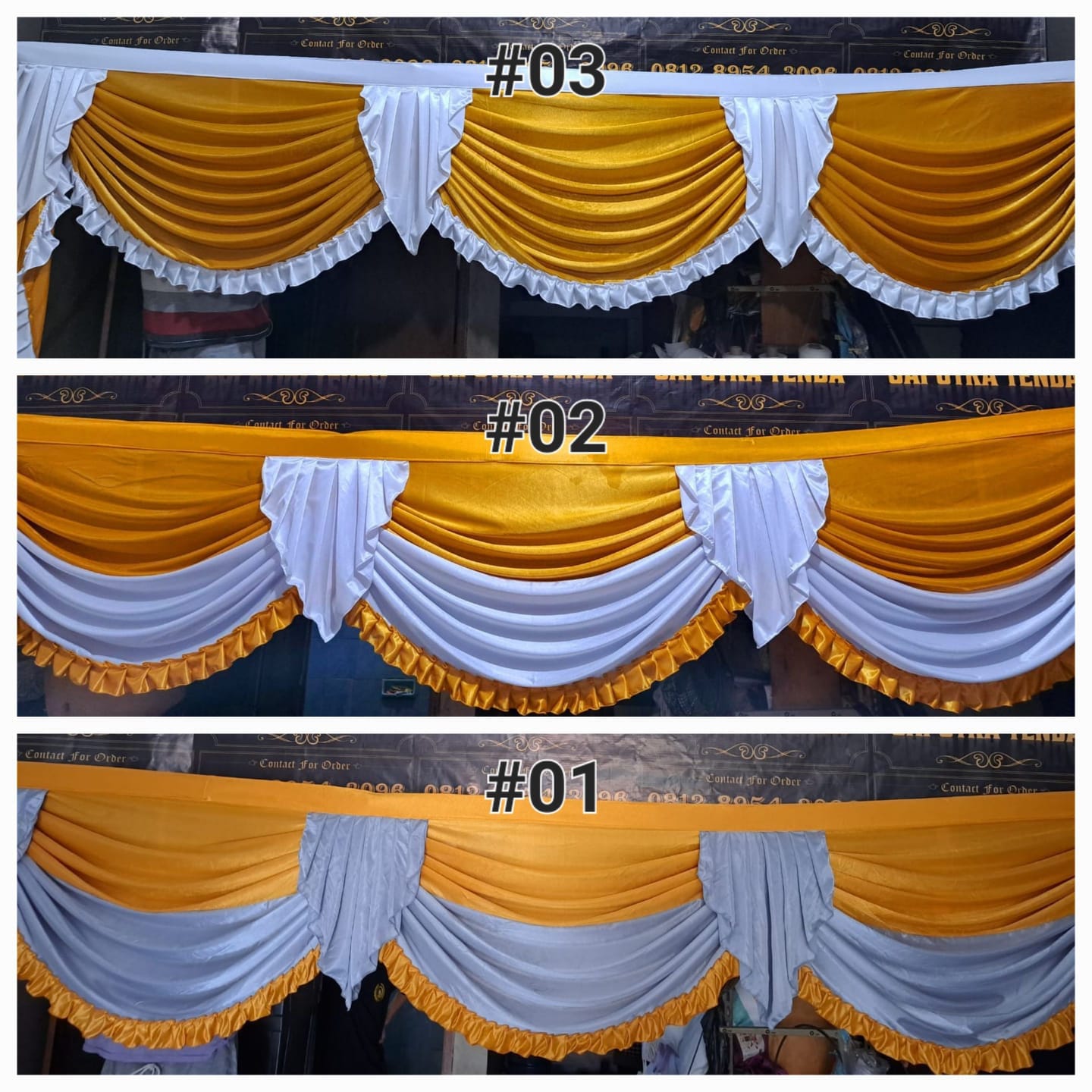 Rumbai Tenda atau Poni Tenda atau Rombe-rombe atau Ider-ider (Panjang ...