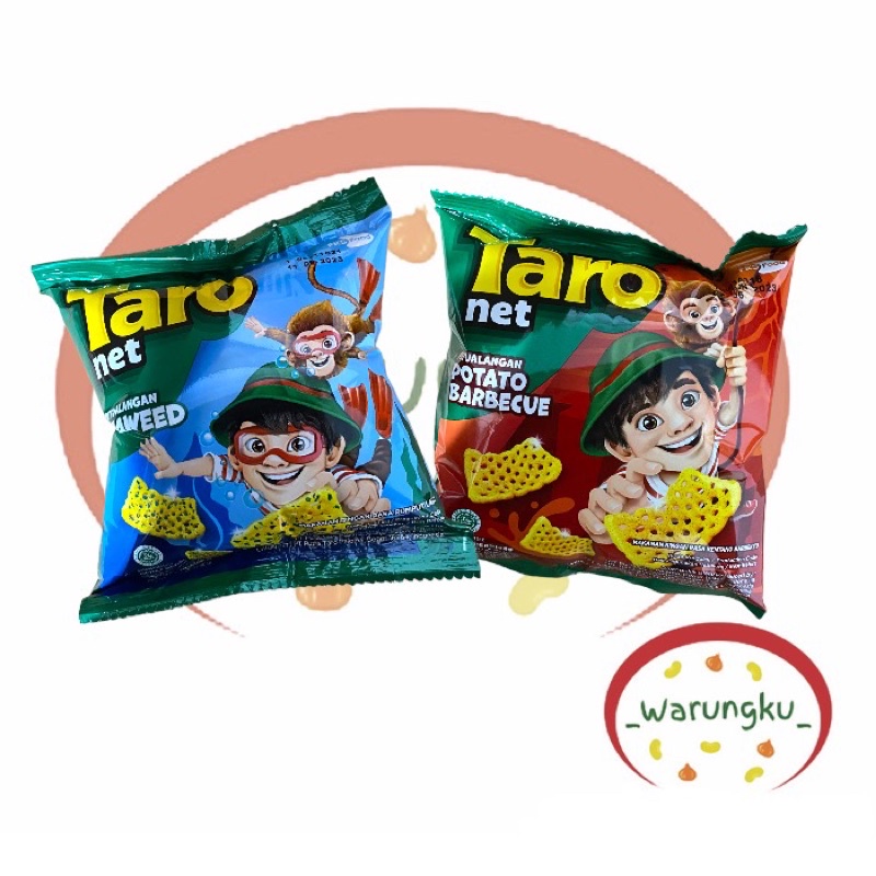 TARO Net 9gr Potato BBQ Seaweed Snack Chiki | Lazada Indonesia