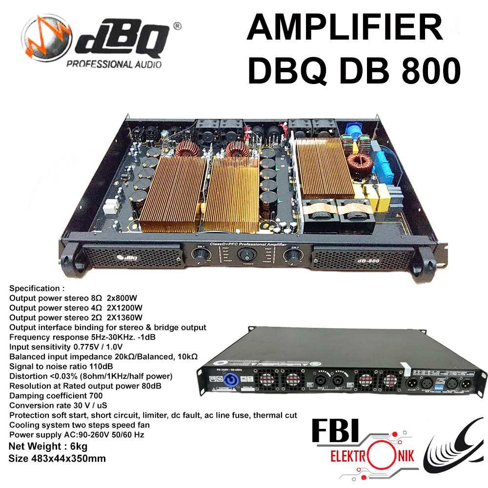 POWER AMPLIFIER DBQ DB 800 | Lazada Indonesia