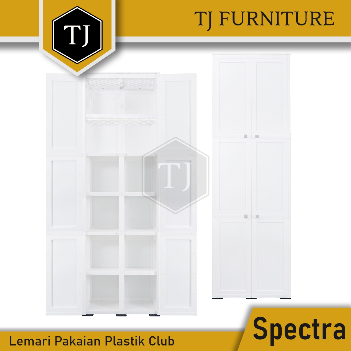 Lemari Pakaian Plastik Jumbo Lemari Baju Minimalis 2 Pintu Club Spectra ...
