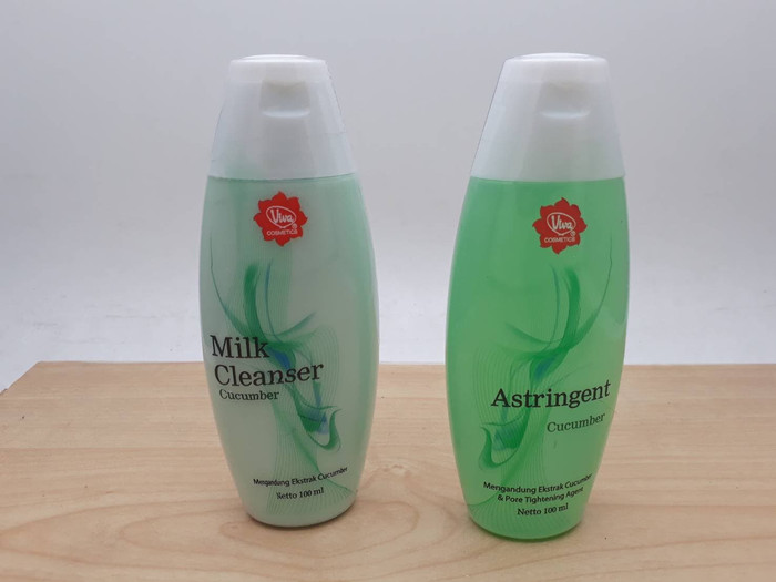 Viva paket astringent cucumber + milk cleanser cucumber 100ml | Lazada ...