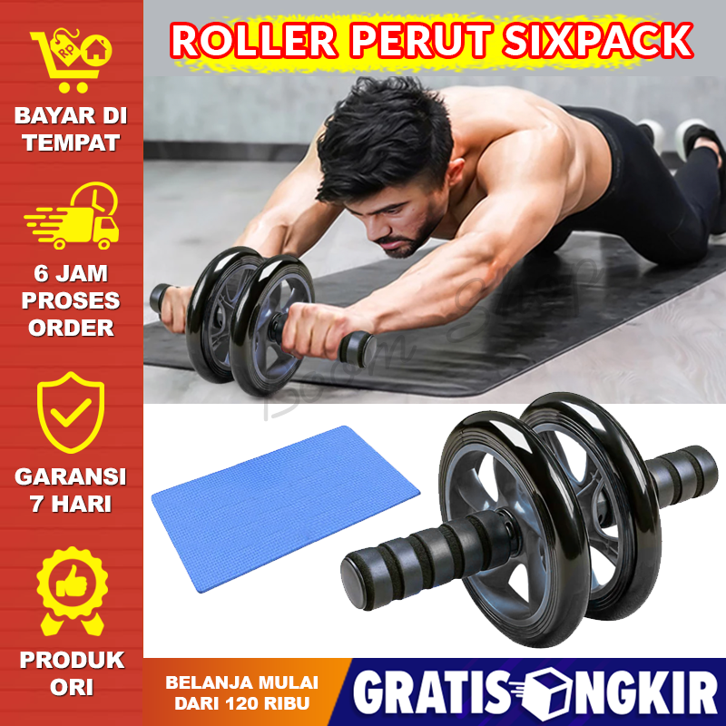 Ab Roller Wheel Abs Roll Sport Alat Olahraga Fitnes Dirumah Alat Fitnes ...
