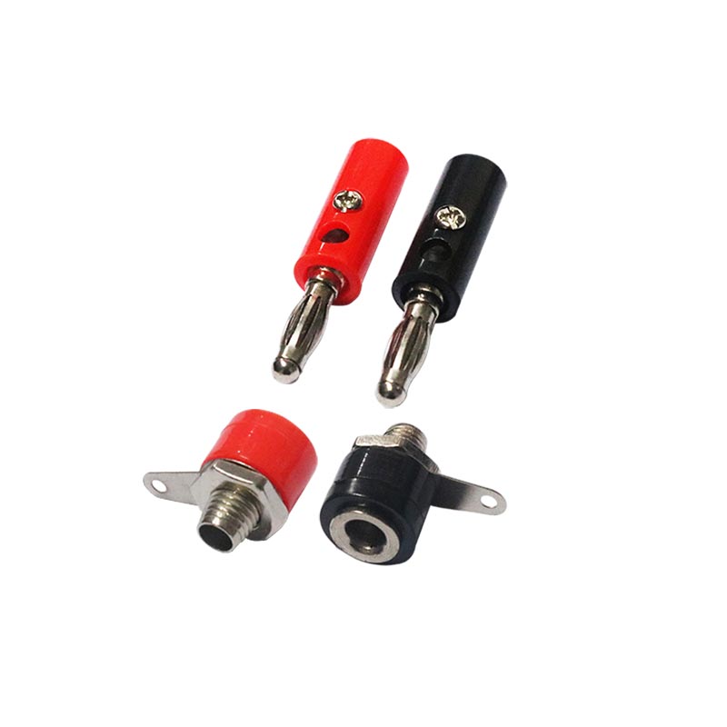 EELIC JBM-4MM -MIX Jack banana male 4 mm 1 set + Jack banana socket ...