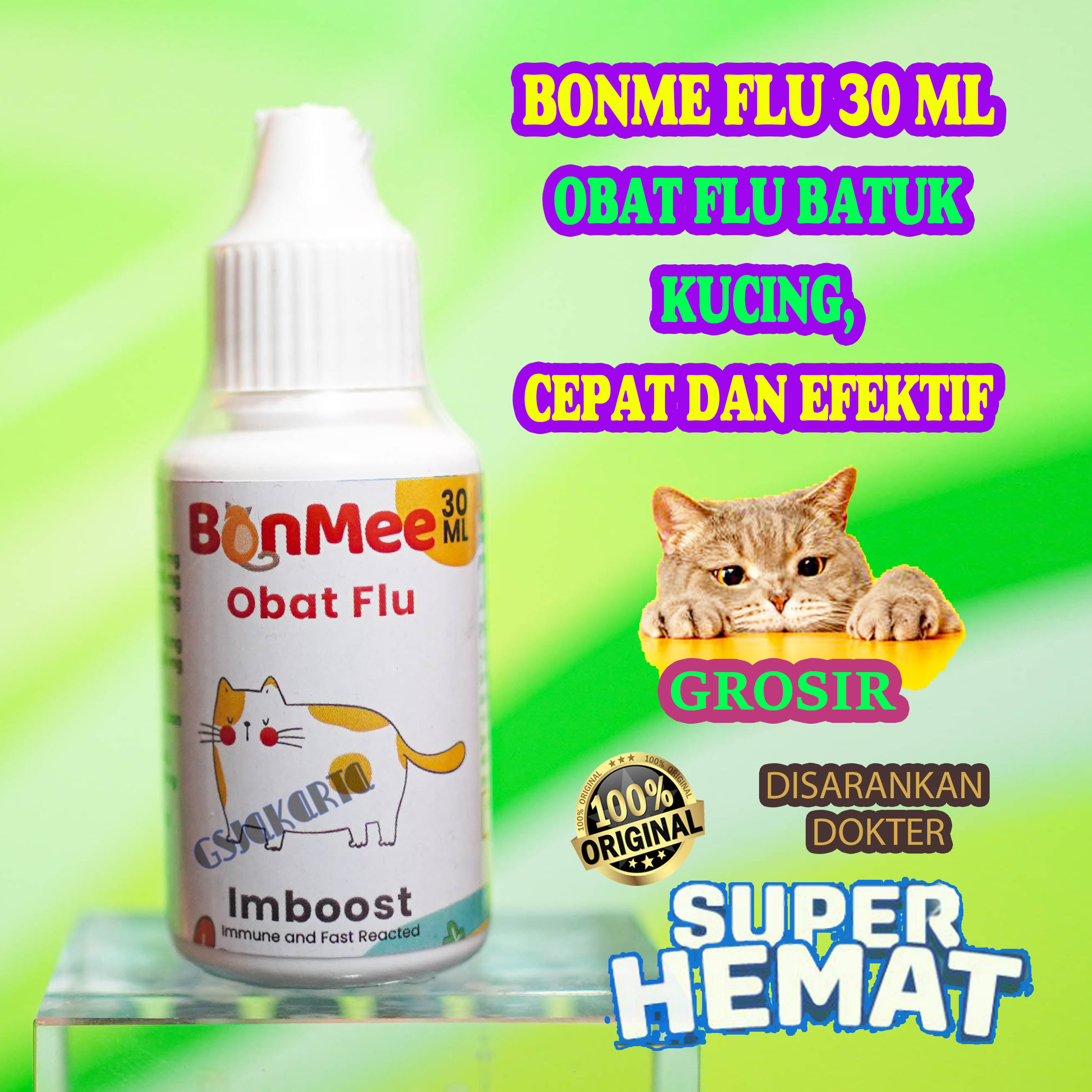 BONME OBAT FLU KUCING BATUK BERSIN 30 ML | Lazada Indonesia