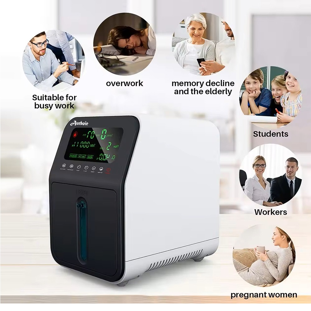 Aurboic Intelligent Portable OXYGEN Generator Concentrator 1-7L ...