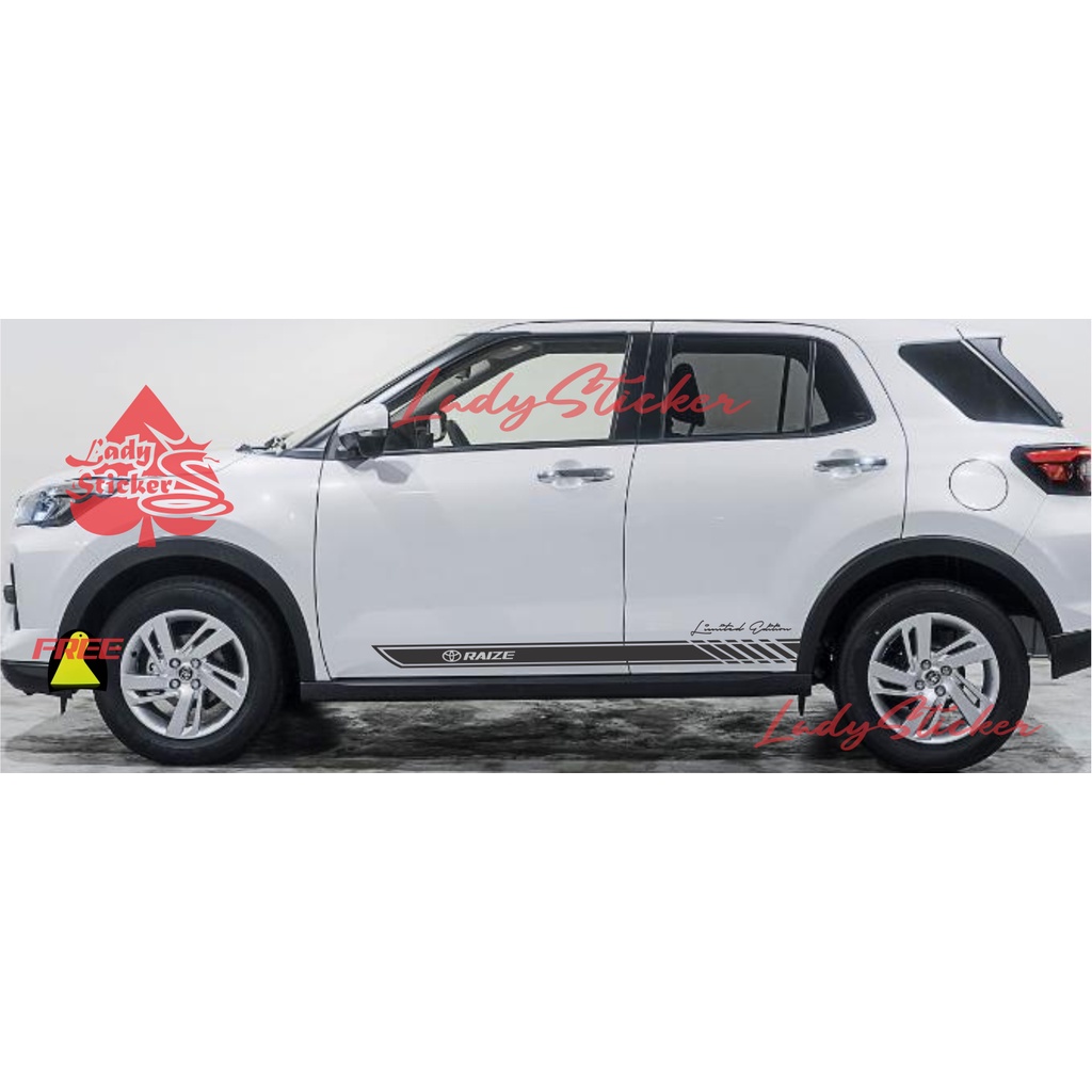 STICKER STIKER MOBIL RAIZE STRIPING STICKER MOBIL TOYOTA RAIZE | Lazada ...