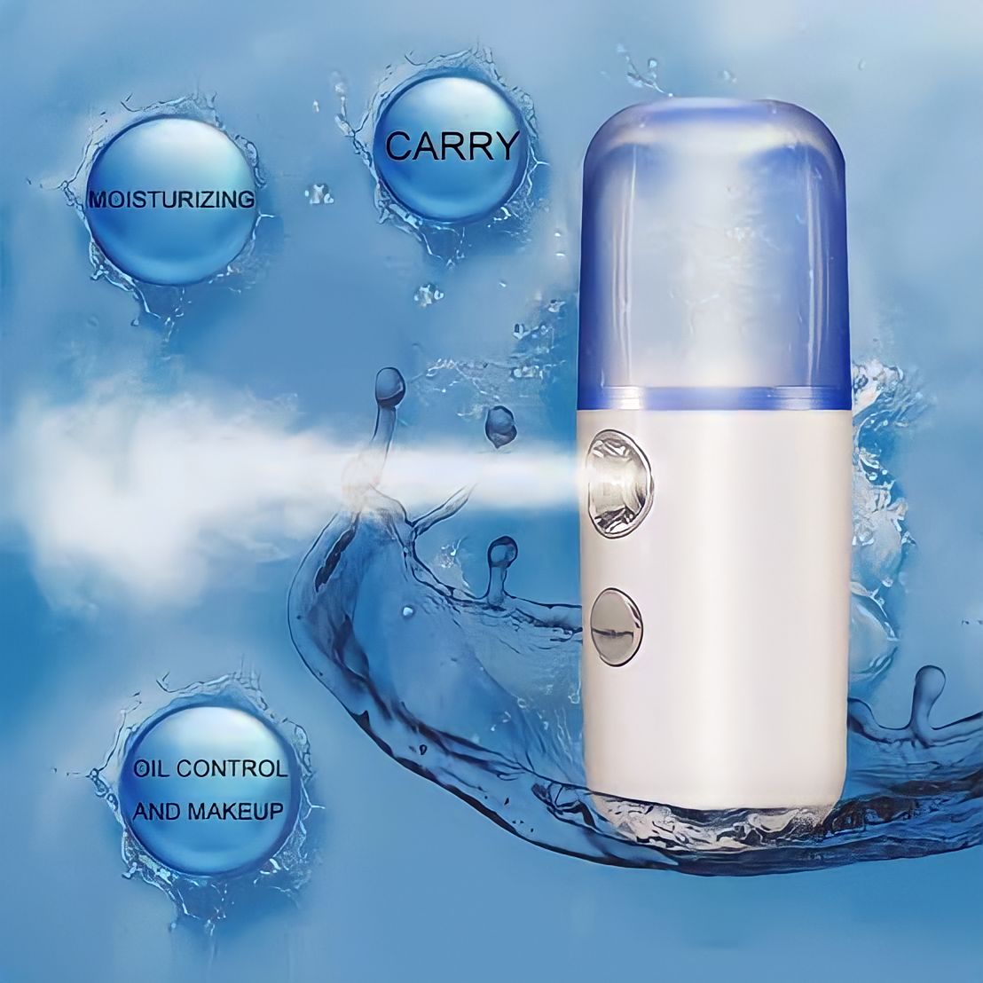 Portable Nano Mist Spray Water Facial Cooling Semprotan Air Wajah USB 3973 Penilaian5 Pertanyaan ...