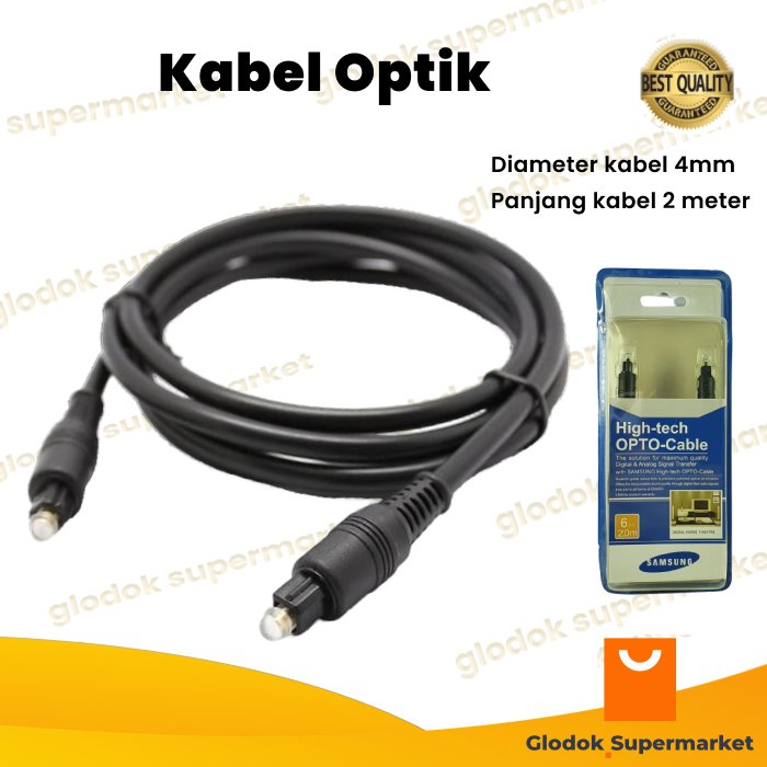 Kabel Optik Samsung 2m Audio Fiber Optic Cable Opto 2 Meter | Lazada ...
