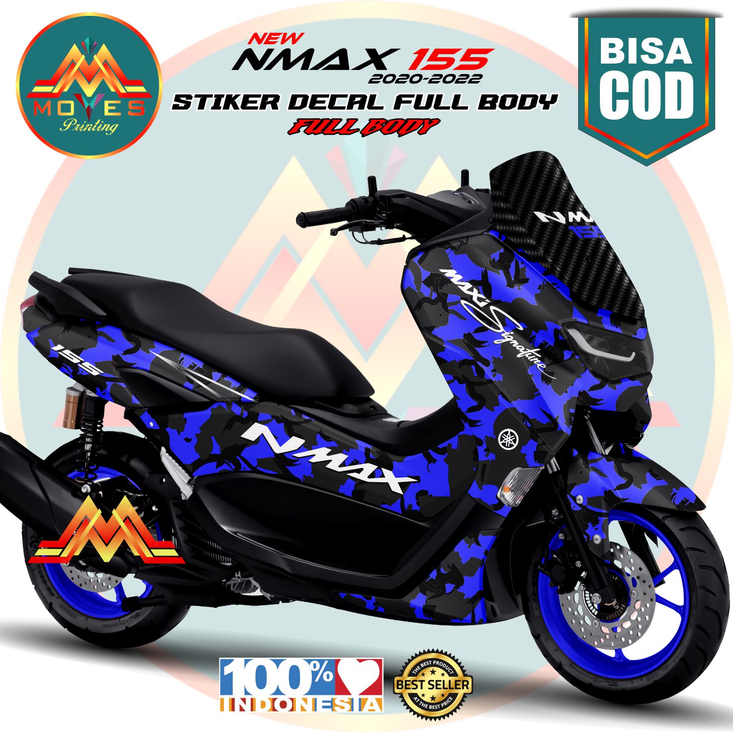 ⭐⭐⭐⭐⭐ BISA COD. Decal Sticker Stiker Full Body New NMAX 2021 Connected ...