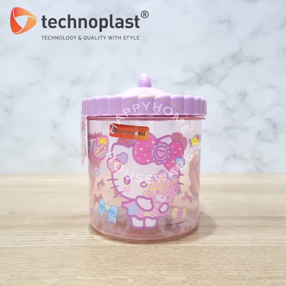 TECHNOPLAST Hello Kitty Canister / Toples Plastik Kue/ Arcylic 1000ml & 1300ml | Lazada Indonesia