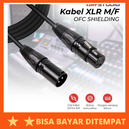 Kabel XLR M/F OFC Microphone Karaoke Shielded / Kabel Xlr Mic Mix ...