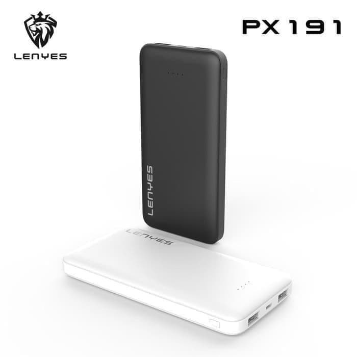 Powerbank LENYES PX191 Power Bank 10000mah 2 Port USB Slim Power Bank ...