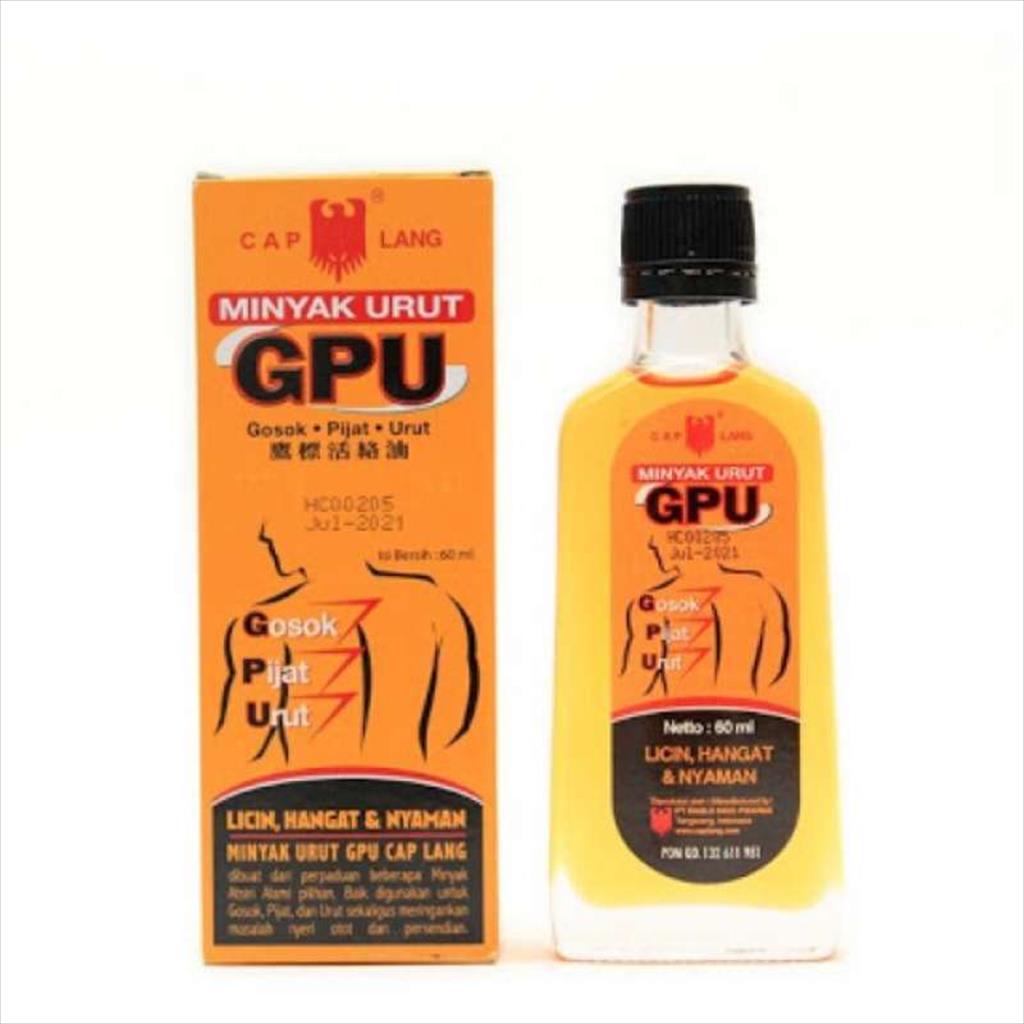 Minyak Urut GPU Cap Lang Liniment Oil 60 Ml | Lazada Indonesia