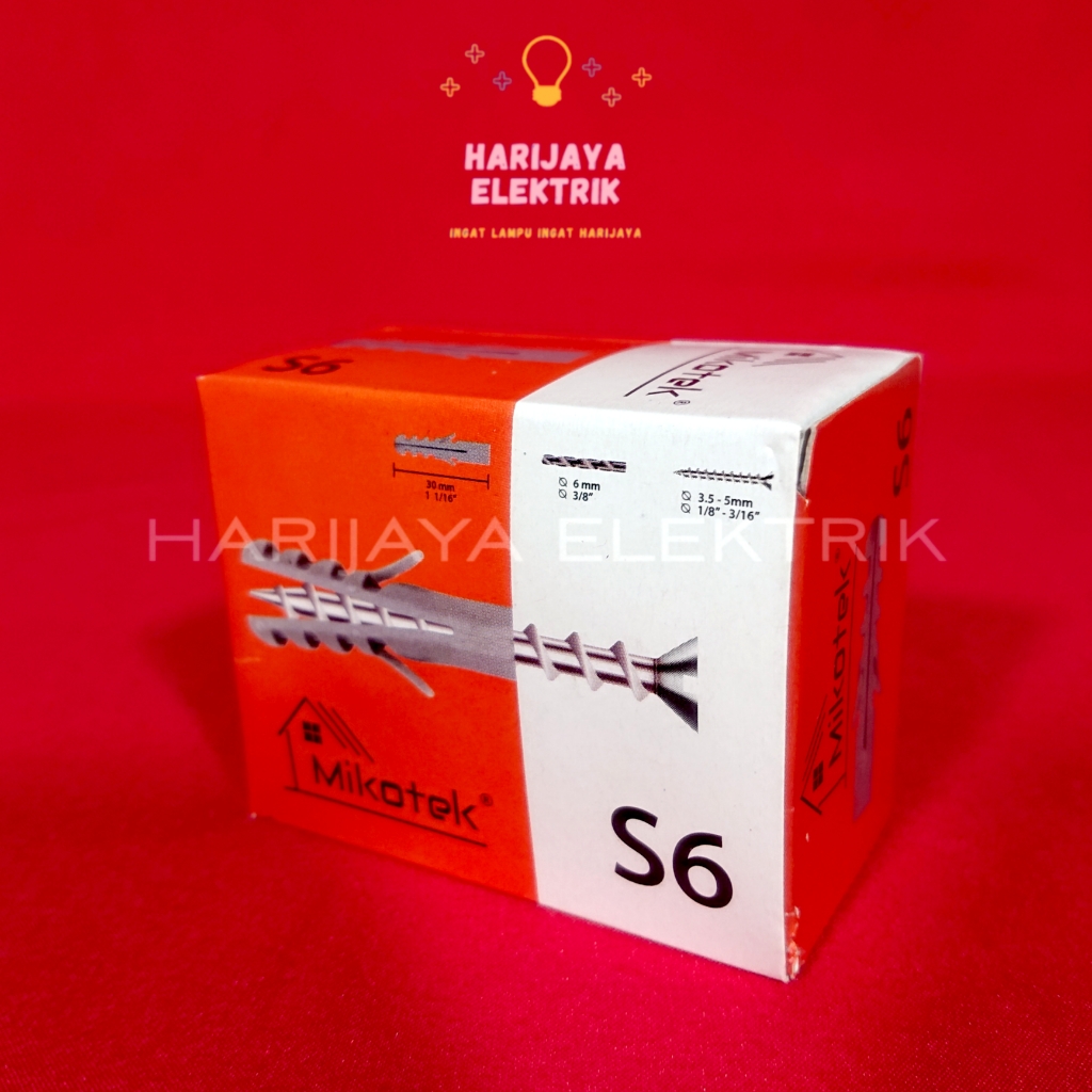 MIKOTEK PISER ANGKUR + SKRUP COMMON PLUG GYPSUM ANCHOR SCREW SET VISER ...