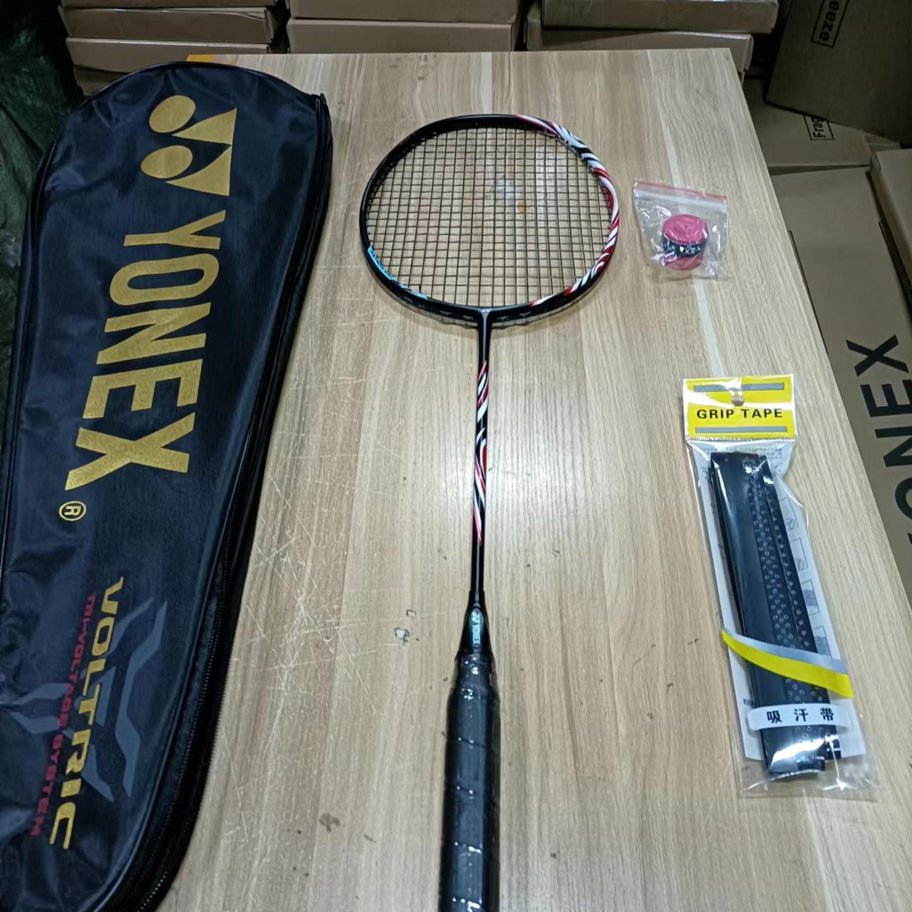 100% asli serat karbon Yonex raket bulutangkis ultra-ringan Raket ...