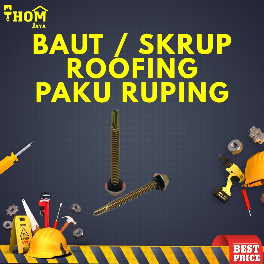BAUT BAJA RINGAN / SKRUP ROOFING / PAKU RUPING | Lazada Indonesia