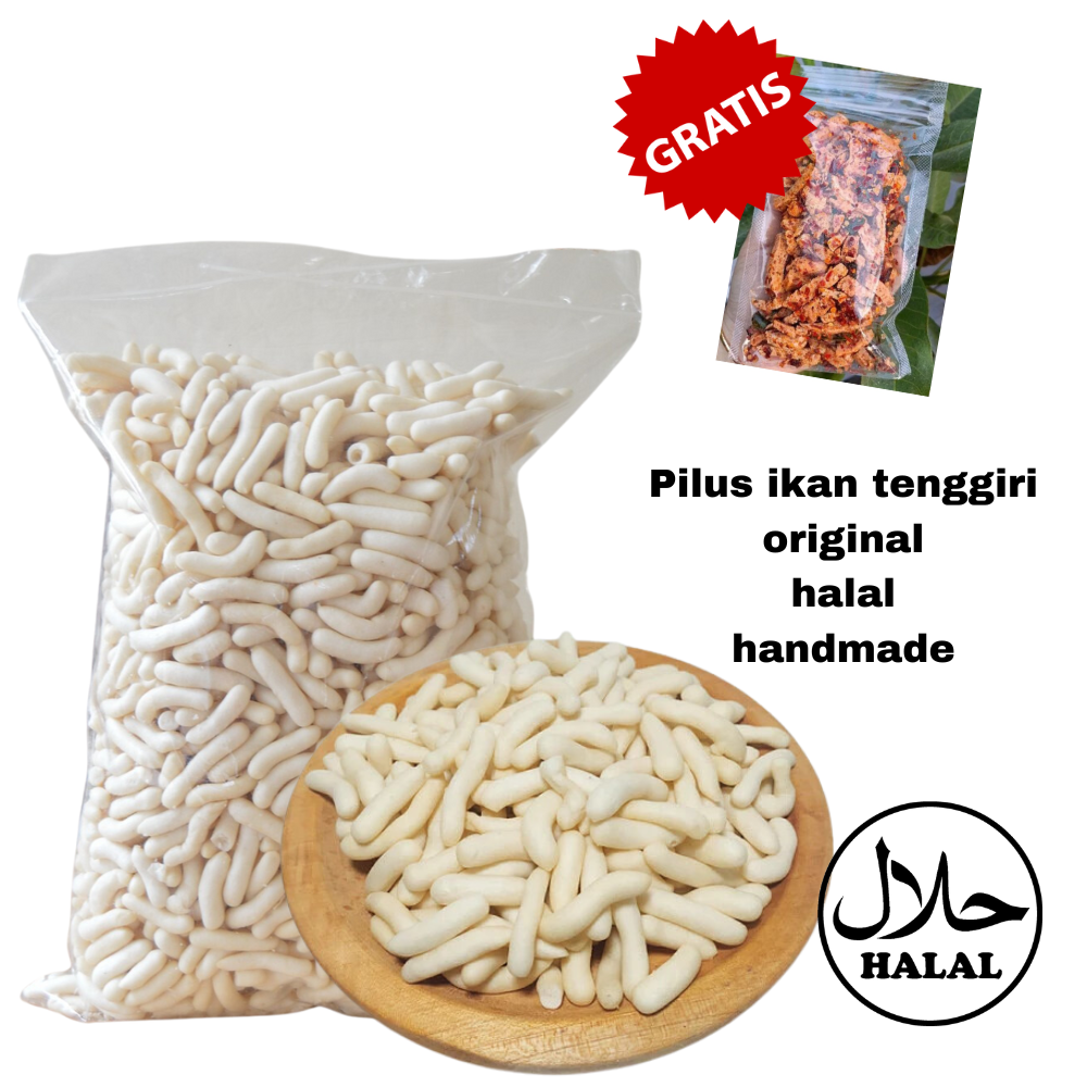 Pilus kapsul Rasa ikan Tenggiri Original, Halal, Kerupuk handmade 1 ...
