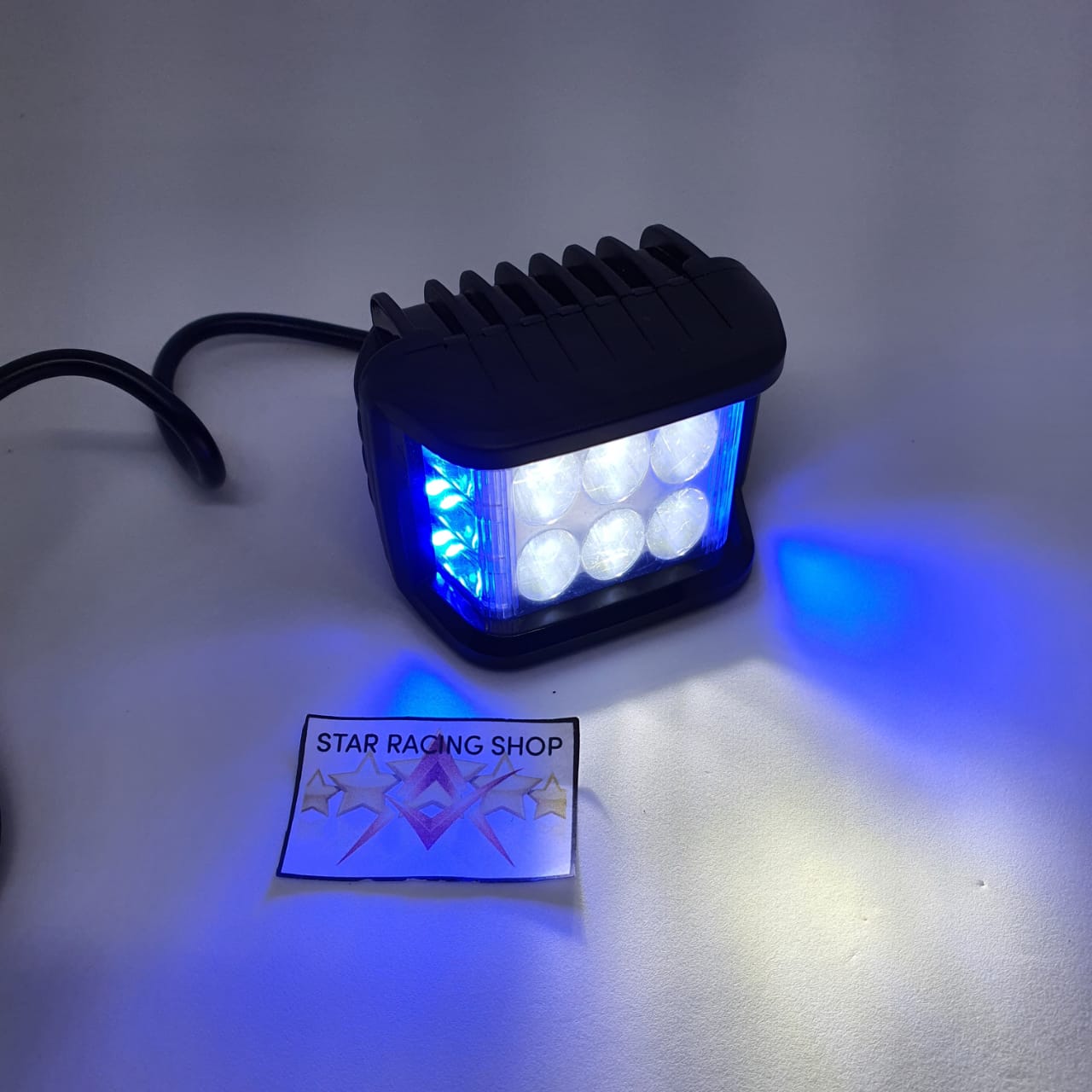 Lampu tembak LED cwl Mini strobo 6 mata 3x3 strobo/Lampu sorot cwl 6 ...