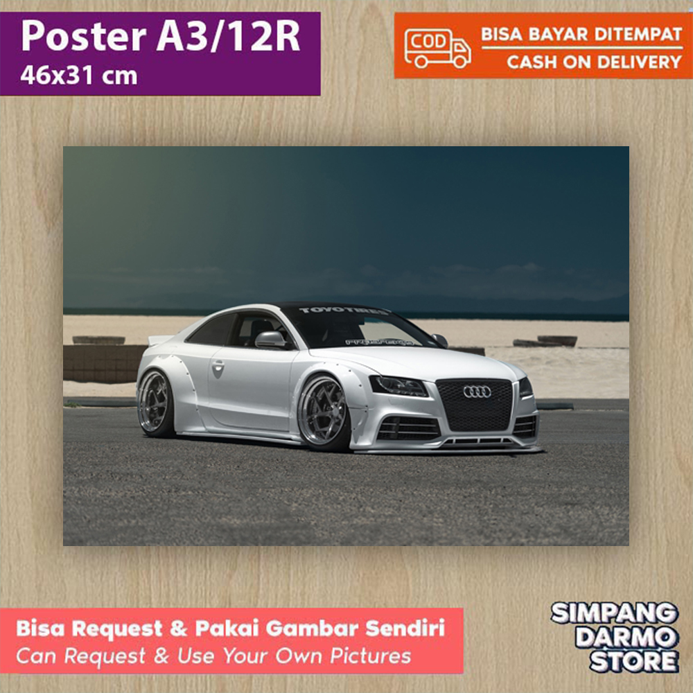 Poster Mobil Sport Audi Terbaru Tersedia Berbagai Ukuran A4 A3 Besar ...