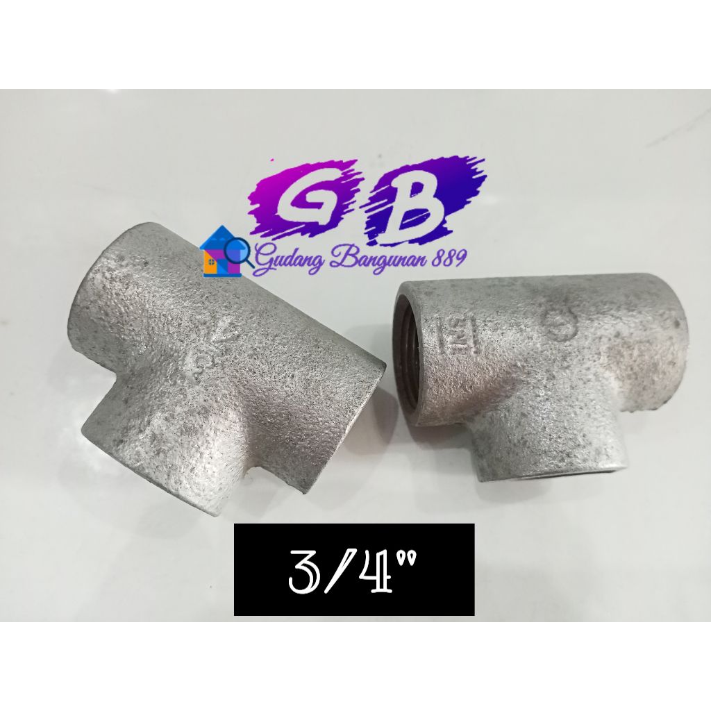 TEE BESI DRAT DALAM 3/4"/SAMBUNGAN T BESI DRAT | Lazada Indonesia