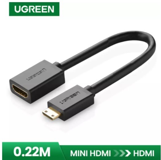 UGREEN Mini Hdmi Male to Hdmi Female 4K 3D Adapter Mini Hdmi 22 CM ...