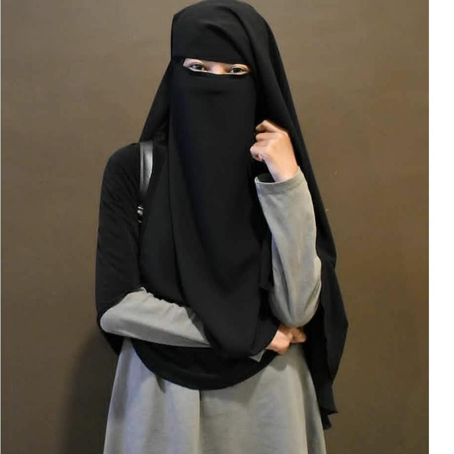 Cadar Niqob Yaman Sifon Hycont / niqab yaman / niqab bandana / niqab ...