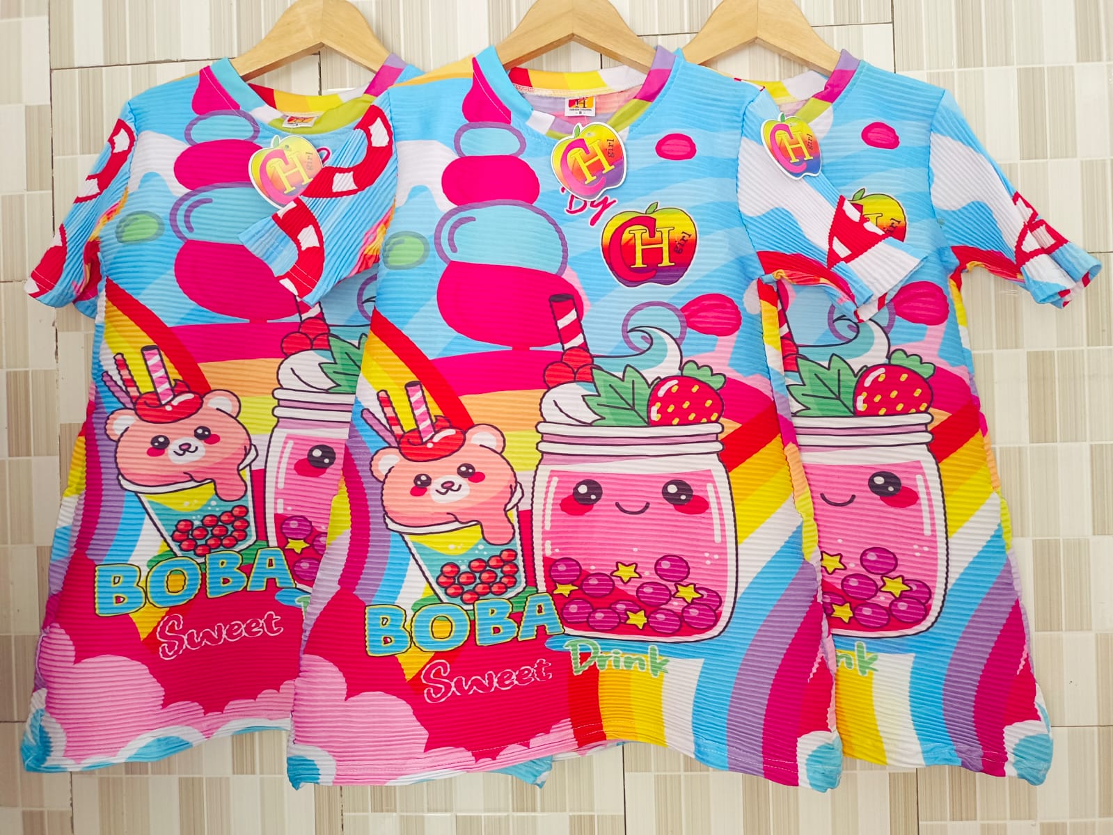 Dres anak turun naik Boba / baju turun naik boba / baju viral tik-tok ... Dres anak turun naik Boba / baju turun naik boba / baju viral tik-tok ...
