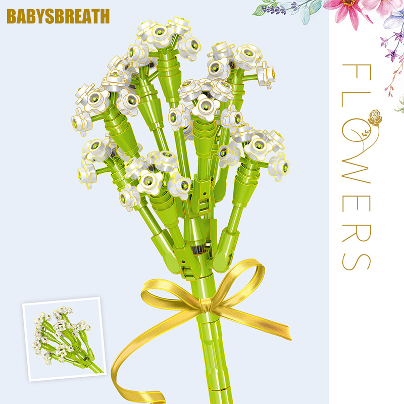 LOZ Mainan Brick Balok Buket Bunga Blok Susun Bangunan Flower Bouquet ...