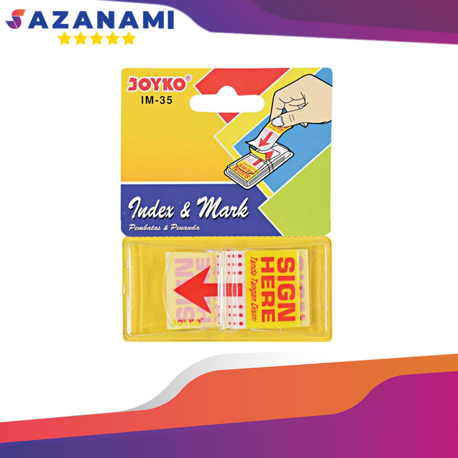 JOYKO SIGN HERE STICKY NOTE PENANDA TANDA TANGAN IM-35 | Lazada Indonesia