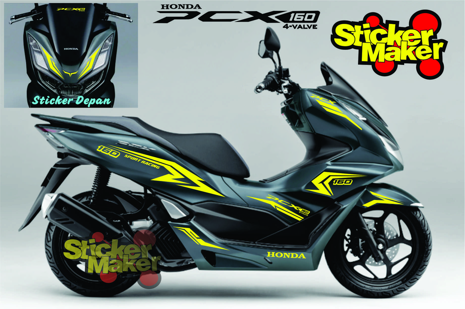 sticker pcx 160cc 2022/ stiker motor pcx 160 / Stiker Pcx Terbaru 2022 ...