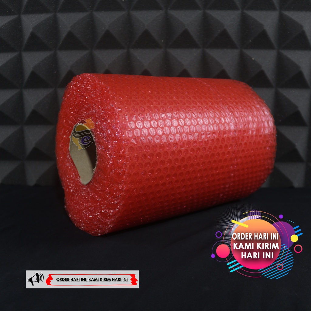 BUBBLE WRAP WARNA 10M X 30CM TEBAL, READY WARNA MERAH DAN BIRU | Lazada ...
