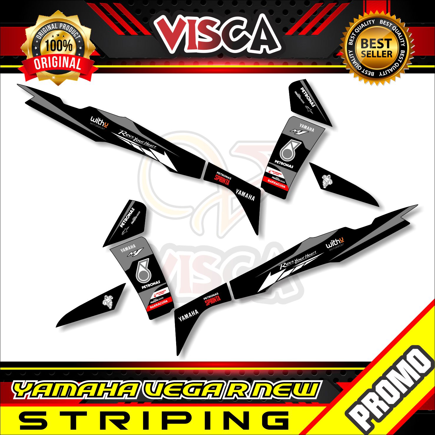 Stiker Striping Vega R New Variasi Petronas 02 | Lazada Indonesia