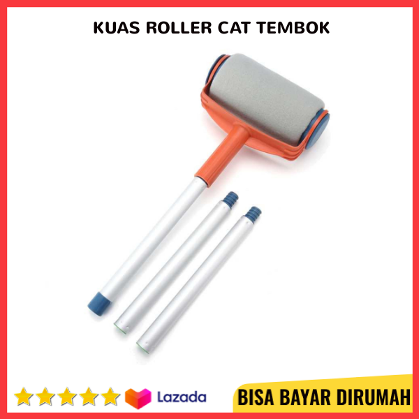 Kuas Roller Rol Cat Tembok Wall Painting Perlengkapan Mengecat Dinding ...