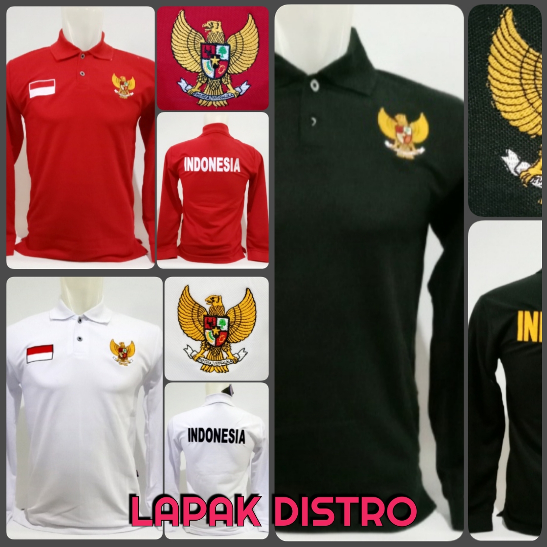 Kaos Baju Kaos Polo Shirt Garuda Indonesia Lengan Panjang | Lazada ...