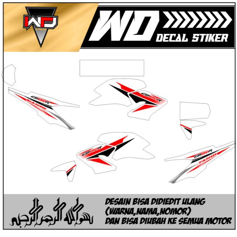 Decal sticker cb 150 motif standar motor asli | Lazada Indonesia
