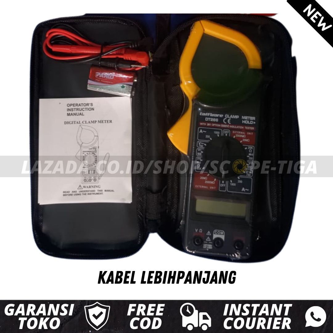 Digital Clamp Multimeter Tang Ampere / Digital Clamp Meter / Alat Uji ...