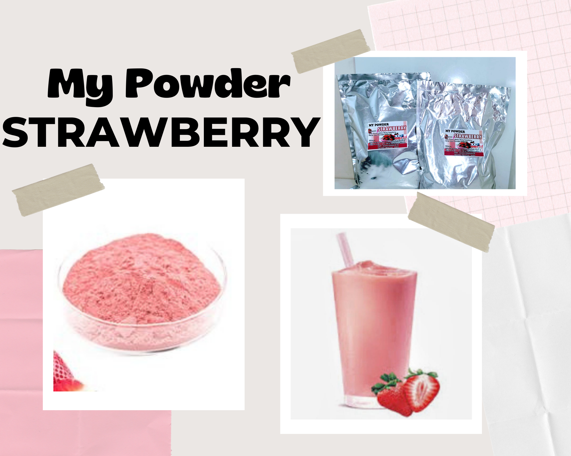 Reguler Powder Strawberry - Powder Rasa Stawberry 1kg | Lazada Indonesia