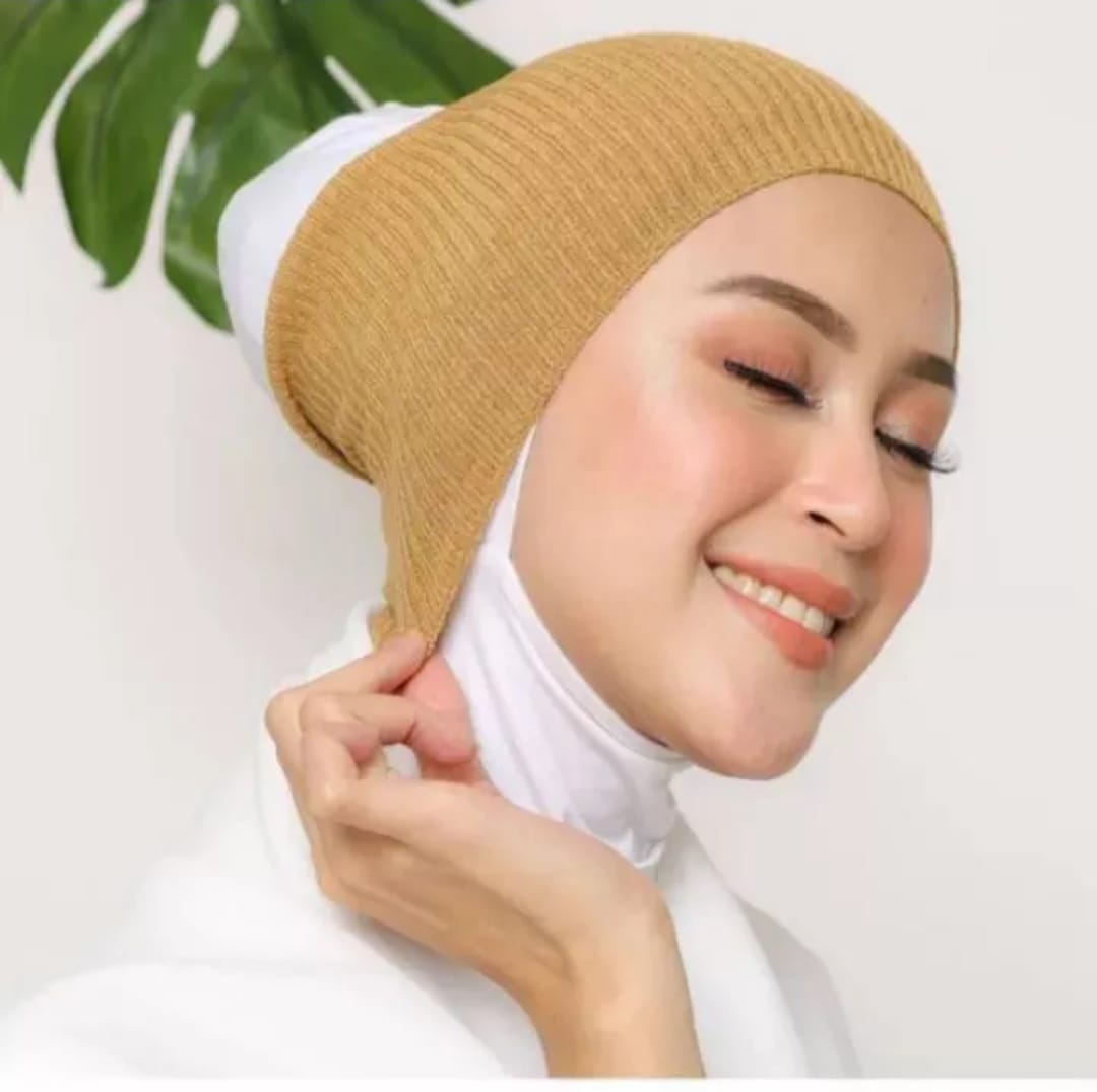 Ciput Rajut Polos / Daleman Kerudung / Dalaman Hijab / Dalaman Jilbab ...