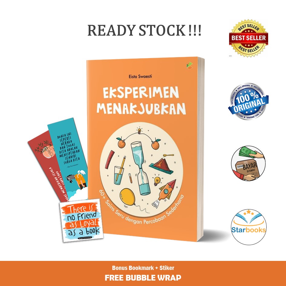 Buku Eksperimen Menakjubkan : 60+ Sains Seru Sederhana - C-klik Media | Lazada Indonesia