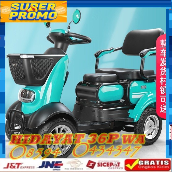 SUPER PROMO sepeda listrik roda 4 prastioprojects TERBARU | Lazada ...