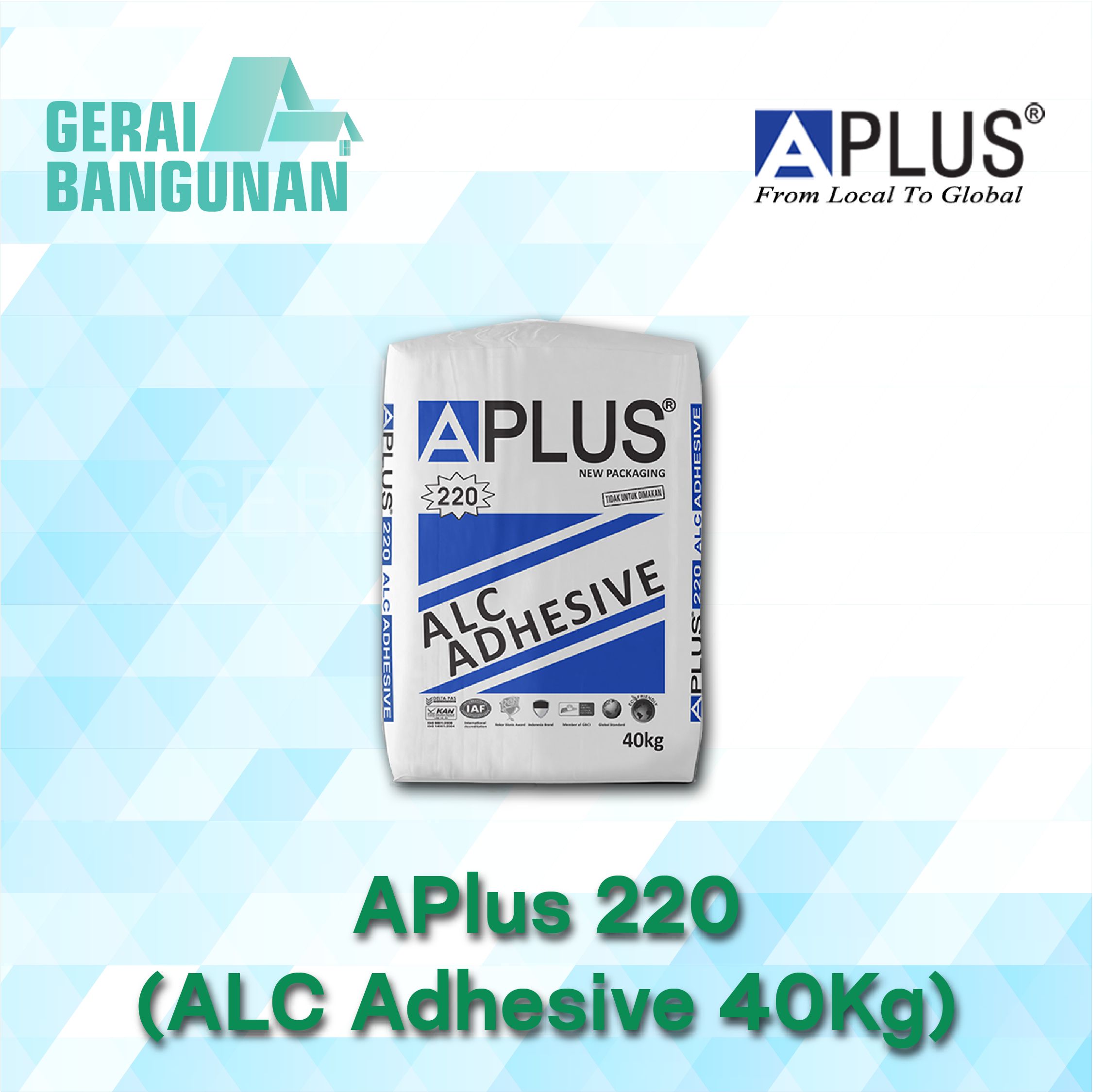 Aplus 220 ALC Adhesive 40Kg | Lazada Indonesia
