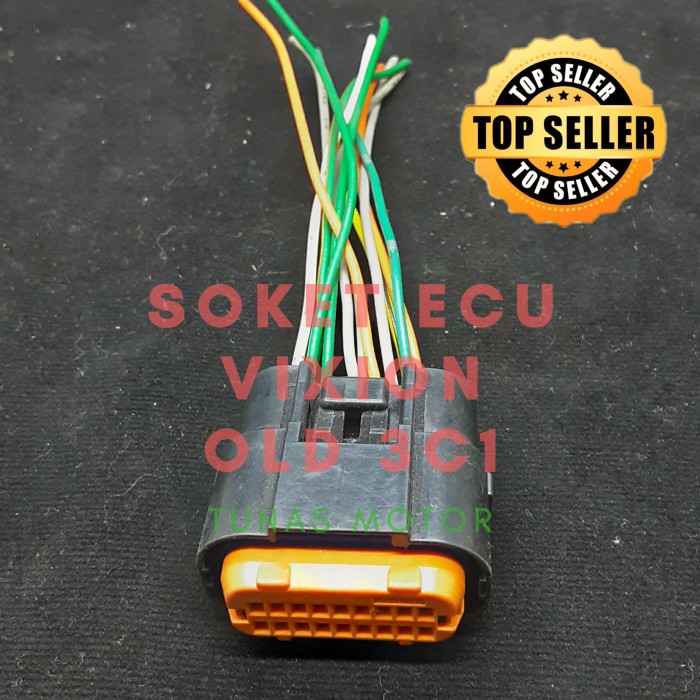 Soket socket ECU Yamaha Vixion OLD 3C1 original CKD kabel body | Lazada ...