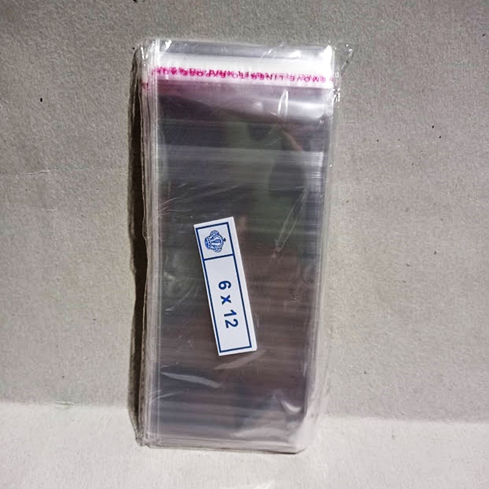 Plastik Opp Seal Lem 6x10 6x12 Plastic Wrap Kemasan Aksesoris Bening ...